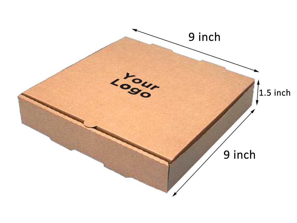 Buy Brown Pizza Box With Logo 9 Inch In Bengaluru Pirsq Bengaluru